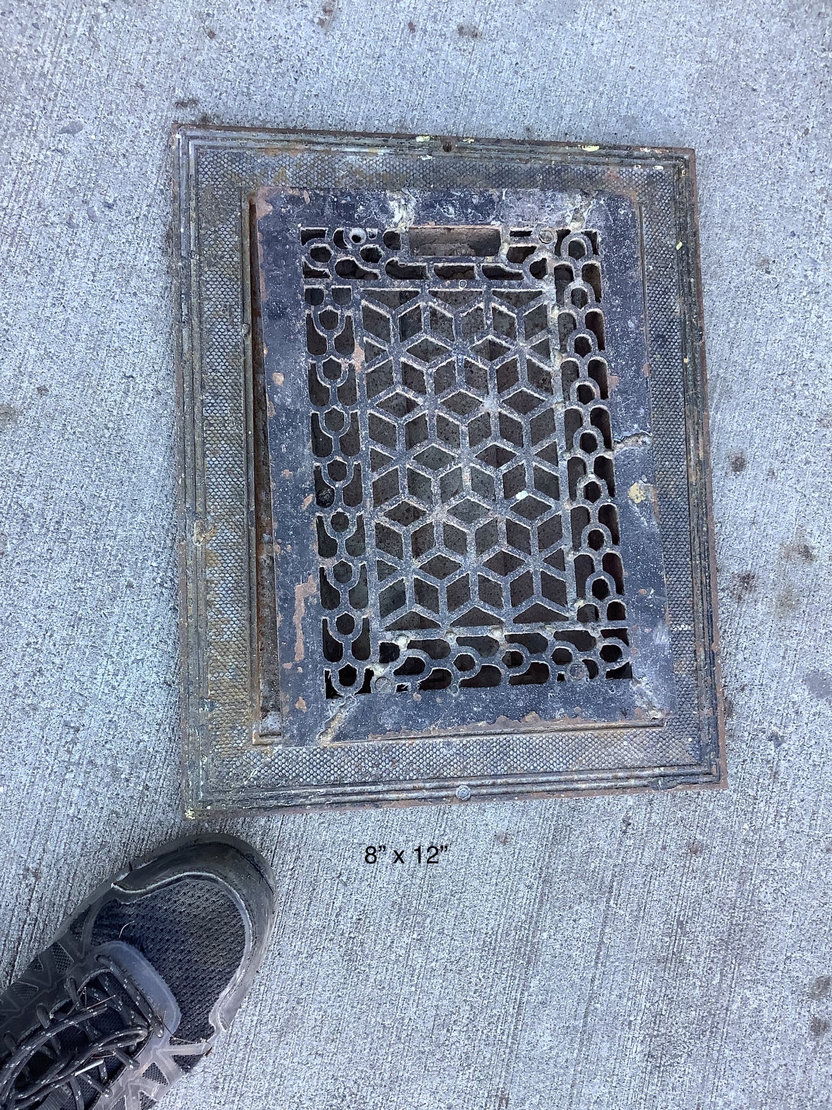 Cast Iron Floor Vent with Frame | Hudson Valley House Parts